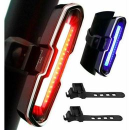 110 Lumen starkes Fahrradrücklicht, wiederaufladbares USB-LED-Fahrradlicht mit 5 Dauer-/Blitzmodi