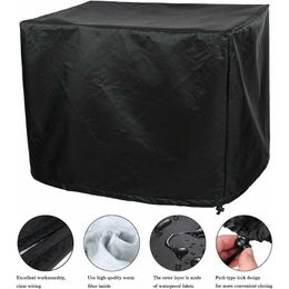 Wasserdichte BBQ-Hülle Staubdichte Grillhülle für Gasgrills aus staubdichtem Oxford-Gewebe zum Schutz der Terrasse 80X66X100cm Schwarz - Lycxames