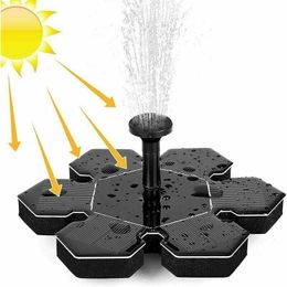 Solar-Brunnen-Speicherlicht AS20D1 Solar-Brunnen-Pumpe, schwimmender Mini-Brunnen für Gartenteiche, dekorative Springbrunnen, geeignet für Garten,