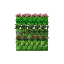 Eting - 100 x 100 cm vertikale Wand-Pflanzbeutel 36 Taschen Wandbehang Filz Wandbehang Pflanzbeutel für Gartengemüse Blumen Sukkulenten