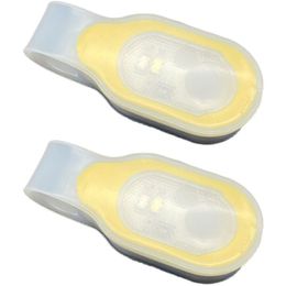 Leuchtendes Silikon-LED-Licht, angrenzendes Clip-Licht, magnetische Absaugung, gelb, 2 Stück.