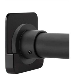 Amirror Smart Ug - Selbstklebender Duschvorhangstangenhalter Duschstangenhalter für die Wand Weißer Stangenhalter Wandmontierter