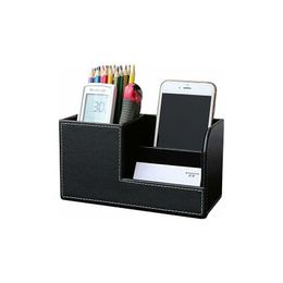 Eting - Multifunktions-Schreibtisch-Organizer 3 Fächer Stiftebecher (schwarz)