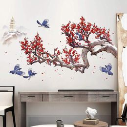 Amirror Smart Ug - Wandaufkleber 63 106 cm Große Baum Wandtattoos Blume Wohnkultur FangYuan Tapeten für Wohnzimmer Schlafzimmer diy Vinyl Zimmer