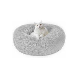 Tierbett ,Hundebett Katzenbett Flauschig Rund aus Plüsch - Donut Kuscheliges Hundekorb Waschbar für Kleine, Mittelgroße und Große Hunde,