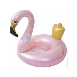Meditrade GmbH Trade Shop Traesio - kinder rosa flamingo reitbare rettungsring 115CM meer schwimmbad