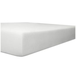 Kneer Easy Stretch Spannbetttuch für Matratzen bis 30 cm Höhe Qualität 25 Farbe weiß 180 cm x 200 cm