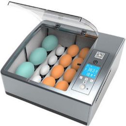 Mumu - Eierinkubator, automatischer Brutapparat, 16 Eier, digital, mit intelligenter automatischer Drehung, Mini-Brutgerät, einstellbare Temperatur