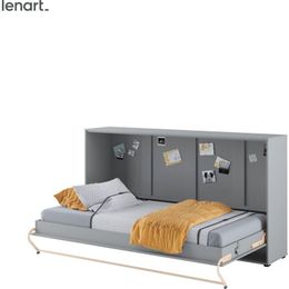 Bim Furniture - Lenart Schrankbett Wandbett Concept Pro CP06 90x200 horizontal mattes grau