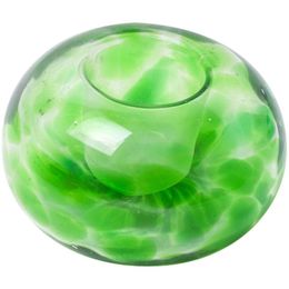 Teelichthalter aus Glas – runde, transparente Votivkerzenhalter für Tischdekoration, Party- und Hochzeitsdekorationen, grün