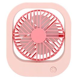 Kleiner USB-Tischventilator, tragbarer Tischventilator, persönlicher Mini-Ventilator rosa