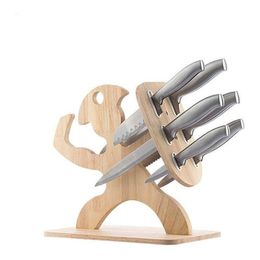 Northix - Spartan Messerset mit Holzhalter