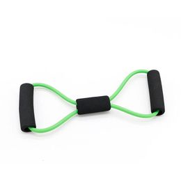 Das Figure 8 Resistance Band Fitness-Widerstandsband mit Griffen, elastisches Fitnessband, Fitness-Gummiband, Familienübung, Physiotherapie,