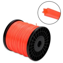 Swanew - Trimmerfaden 100M Stern 2.4mm Mähfaden für Motorsense Nylon Rolle Trimmer