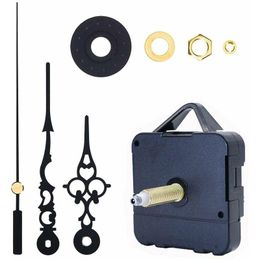 Stilles Quarz-Uhrwerk mit hohem Drehmoment und Nadeln, batteriebetrieben, Wanduhr-Mechanismus-Teile, Motor-Ersatz-Uhrwerk-Kits für die Reparatur von