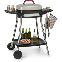 Gatsby Elektrogrill 2000W Antihaft-Grillfläche Seitentische beige / schwarz - Sand - Klarstein