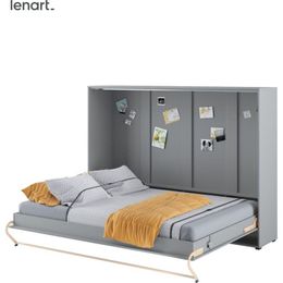 Bim Furniture - Lenart Schrankbett Wandbett Concept Pro CP04 140x200 horizontal mattes grau