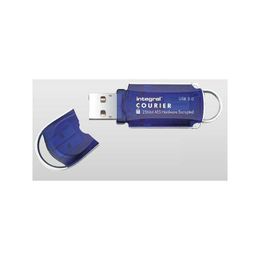32GB Courier fips 197 Encrypted usb 3.0 USB-Stick usb Typ-A 3.2 Gen 1 (3.1 Gen 1) Blau, Silber - Integral
