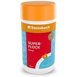 Steinbach Poolpflege Superflock flüssig, Flockungsmittel, 1 Ltr