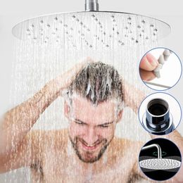 Duschkopf Kopfbrause Edelstahl Regendusche Regenbrause Wellness Brausekopf V304 20cm - Silber - Swanew