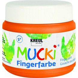 Kreul Mucki Fingerfarbe orange 150 ml Kinderbasteln