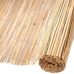 Garten-Sichtschutz Bambus 1,5x5 m - Braun - Prolenta Premium