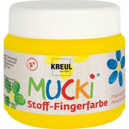 Mucki Stoff-Fingerfarbe gelb 150 ml Textilfarbe - Kreul