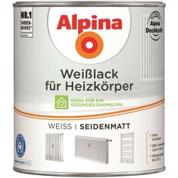 Alpina - Weißlack für Heizkörper, seidenmatt, 750ml