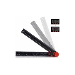 300 mm digitaler Winkelmesser, 2 in 1 digitaler Winkelmesser mit LCD-Display und Sperrfunktion