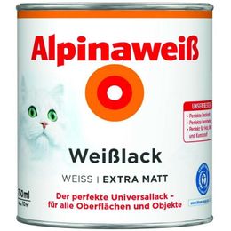 Weißlack, extra matt, 750ml - Alpina