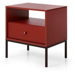 Bim Furniture - Couchtisch mono MS54 54 cm mit einer schublade bordeaux
