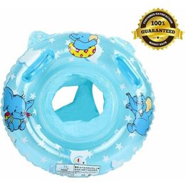 Aufblasbarer Baby-Schwimmring, Baby-Schwimmring mit Badesitz, Baby-Schwimmtrainer, Baby-Schwimmreifen, Aufblasbarer Kleinkind-Schwimmreifen (Blau)