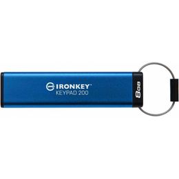 8 gb IronKey Keypad 200 Verschlüsselter USB-Stick Metall usb 3.2 Gen1 (IKKP200/8GB) - Kingston