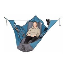 Outdoor-Camping-Hängematte mit Moskitonetz, Hängebett, hohe Intensität, tragbare Schlafschaukel (blau)
