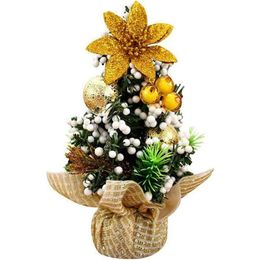 20 cm Miniatur-Weihnachtsbaum, Weihnachtsdekoration, Mini-Weihnachtsbaum, künstliche Miniatur-Weihnachtsbaum-Dekoration, Tischdekoration, Weihnachten
