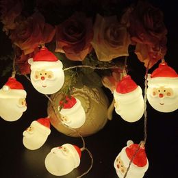 Weihnachtsbeleuchtung, 20 / 40 LED-Lichterketten, batteriebetrieben, Gartenparty-Dekoration. Weihnachtsmann, 3 Meter, 20 Lichter