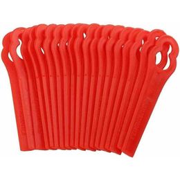 100 Stück Kunststoff-Ersatzklingen für Red Edger Trimmerklingen Kunststoff-Edge-Klinge (L83 Rot 12 7 mm)