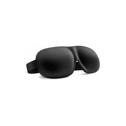 Nachtmaske, Schlafmaske für Männer und Frauen, Anti-Licht-3D-Reisemaske (schwarz) ha