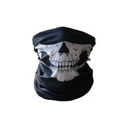 Totenkopf-Stretch-Röhrenmaske, Totenkopf-Gesichtsmasken, Biker-Schneemobil-Maske, Sturmhaube HA-Bandana-Band-Maske