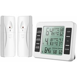 LYCXAMES Kühlschrankthermometer, digitales Gefrierschrankthermometer