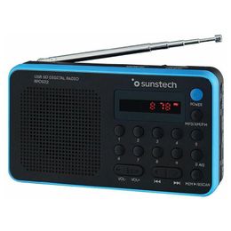 Sunstech - Tragbares Radio rpds32bl/ schwarz und blau