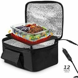 Tovbmup - 12V Auto Kühltasche, Elektrische Picknicktasche Lunchtasche Thermotasche Kühltasche Faltbare Kühltasche zum Tragen von