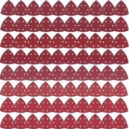 80 Stück Schleifblätter Klett-Schleifblätter 6 Löcher Dreieckschleifpapier sortierte Körnungen 40/60/80/120/180/240/320/400 zum Schleifen und Polieren
