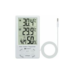 Amirror Smart Ug - Thermo-Hygrometer, Thermometer, digitales LCD-Hygrometer, Innen- und Außenbereich, Hygro-Thermometer, Thermostat,