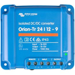 VICTRON ENERGY - Victron Orion-Tr 24/12-9 isolierter dc dc Konverter 24V zu 12V 9A 110W