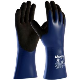 ATG MaxiDry® Plus™ Chemikalienschutz-Handschuhe (56-530), Blau/Schwarz