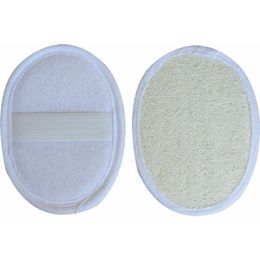 Peeling natürlicher Luffa-Schwamm für den Körper (2er-Pack), hergestellt aus umweltfreundlichem und biologisch abbaubarem Luffa-Duschschwamm, Luffa