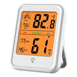 Thermometer-Hygrometer, Innenthermometer mit Magnet, hochpräzises Raumhygrometer, hintergrundbeleuchteter LCD-Monitor, Thermo-Hygrometer, Temperatur