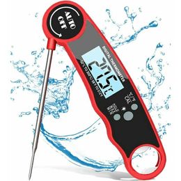 Küchen-Gebäck-Thermometer, Kochzucker-Thermometer, Lebensmittel-Digitalsonde, sofort wasserdichte Kochsonde mit Hintergrundbeleuchtung für