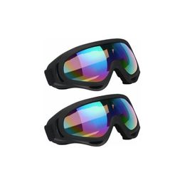 Skibrille Skibrille Snowboard, Schneemobil Motorradbrille Skibrille Schutzbrille Linse Anti-Staub, UV-Schutz, Anti-Fog, Winddicht für Jungen &